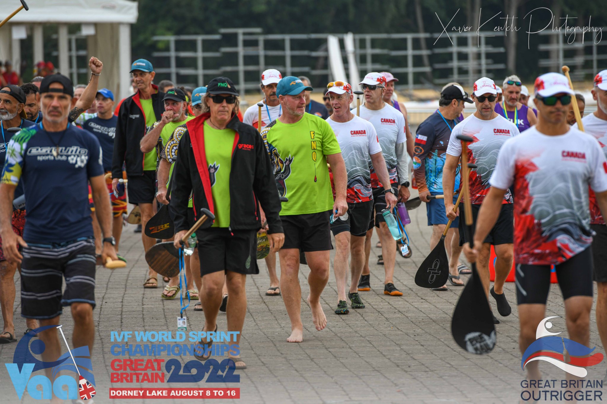 Grace sponsors paddlers at Great Britain IVF Va’a World Sprints 2022